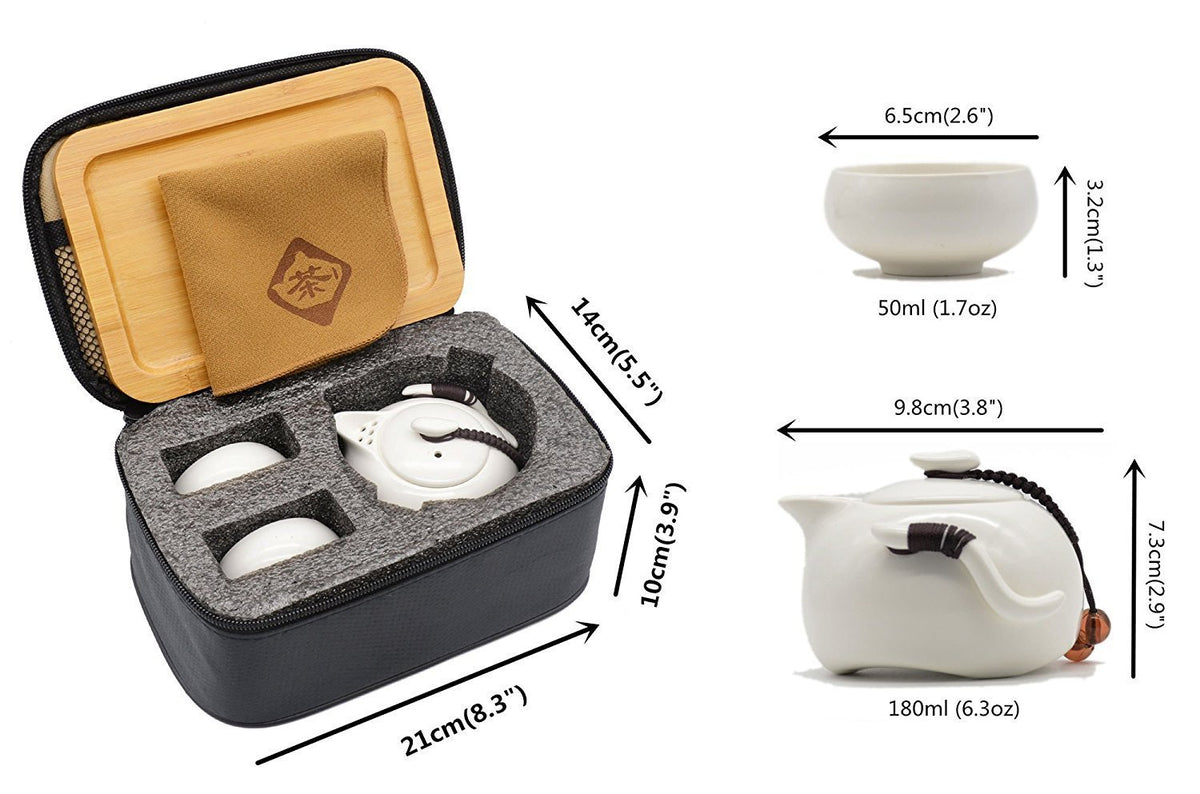 Contemporary Kungfu (Gong fu) teapot set available white or black ...